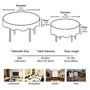 JOHIZUTA Round Table Cloth,Lost Places Abandoned Factory Hall Decorative Tablecloth Washable Table Cover for Home Decor Dinner Kitchen Dining Indoor and Outdoor Use,60"