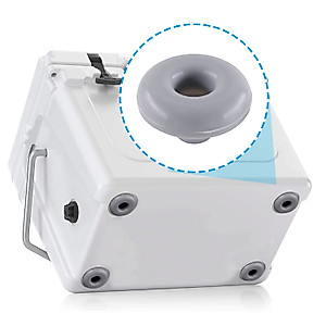 SnowTing Cooler Feet Replacement Non-Slip Rubber Feet for YETI 20qt 45qt 65qt 110qt 145qt Coolers Keep Cooler Stable Prevent Sliding Furniture Feet Floor Protectors Cooler Accessories Grey - 4 Pack