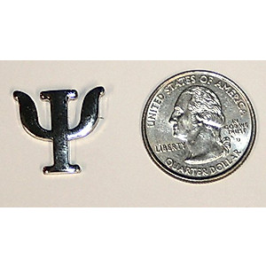 Silver Psi Symbol Pin Psychology pin