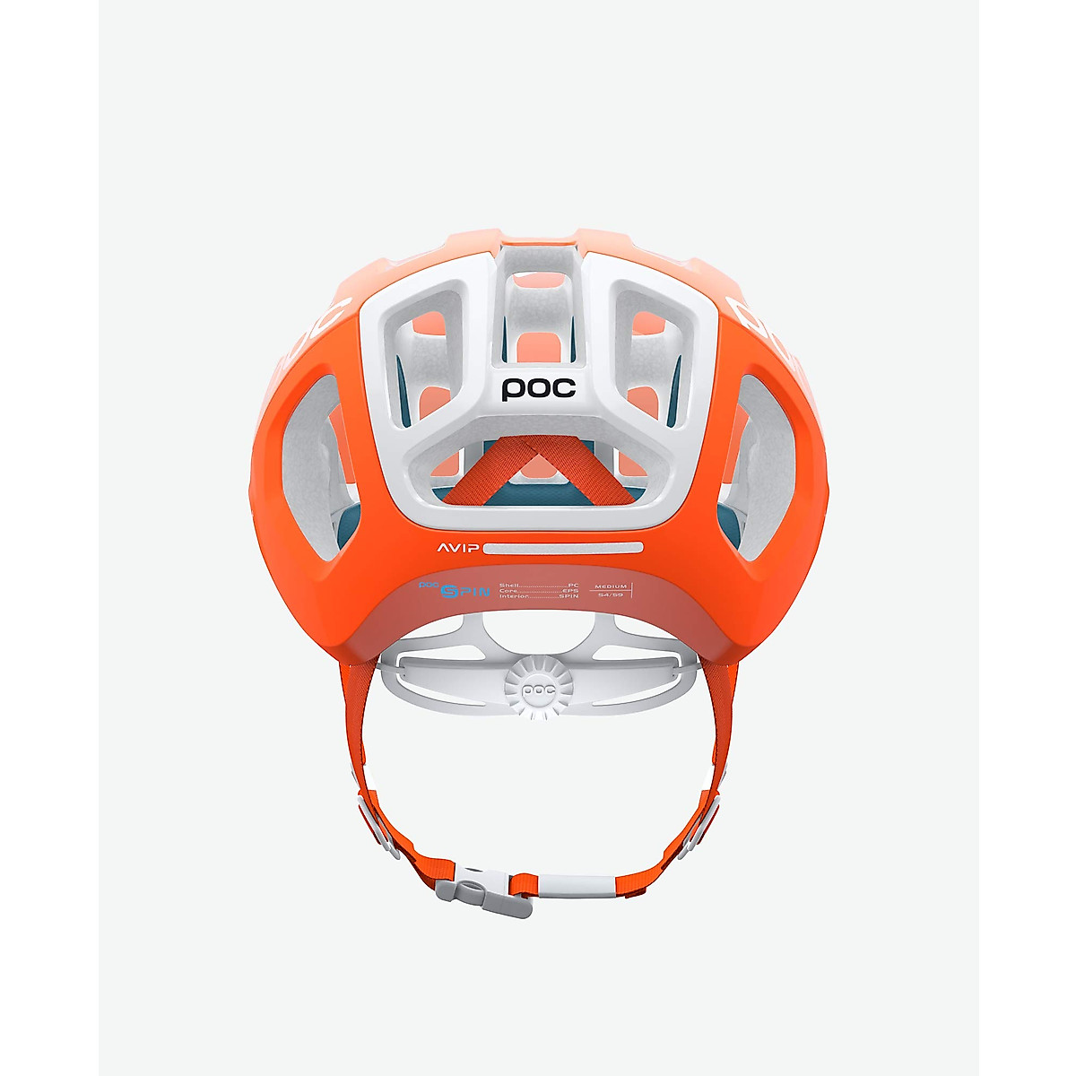 POC, Ventral Tempus Spin Bike Helmet Fluorescent Orange, MED