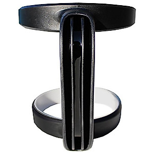 Grip-It YETI Tumbler Cup Handle for 30oz Rambler - Lightweight, Spill Proof Grip For RTIC Cooler Stainless Steel Tumblers, SIC, Ozark Trail & Travel Water Coffee Mugs or Flask - Midnight Black