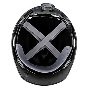 MSA 10079479 V-Gard Slotted Hard Hat, Americaln Eagle,, Capacity, Volume, Polyethylene, Standard, black/Red/White/Blue