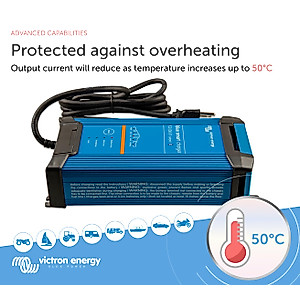 Victron Energy Blue Smart IP22 12-Volt 30 amp 120VAC, Single Output Battery Charger NEMA 5-15, Bluetooth