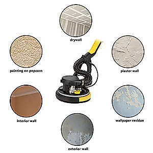 CUBEWAY Drywall Sander with Vacuum, Rotary and Detachable Dust Shroud for up to the Wall Sanding, Electric Drywall Sander with Variable Speed and Led Light, ETL Listed