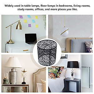 Wrought Iron Hollow Lampshade Black Lampshades Lamp Shade Large Lamp Shade Replacement Table Lampshade Metal Lampshade Floor Lampshade Table Lamp Shades Lampshades for Table Lamp