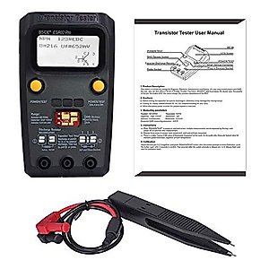 BSIDE ESR02 PRO Digital Transistor Tester SMD Components Meter Mega328 NPN/PNP Diode Triode Capacitor Inductance ESR Checker with Tweezers