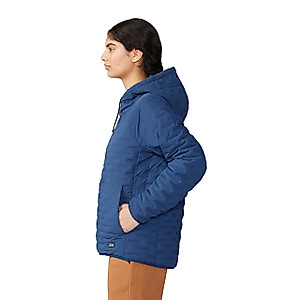 Mountain Hardwear Women's Stretchdown Light Pullover Hoody, Outer Dark, Small