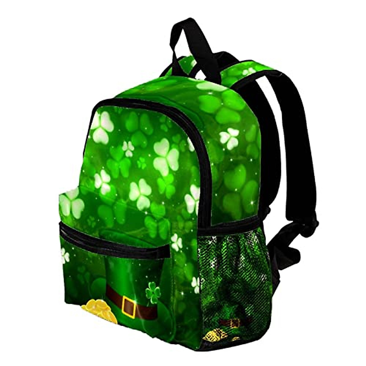 Small Backpack Travel Backpack,Carry On Backpack,st.patrick's day leaves hat,Women Mini Backpack Casual Daypack
