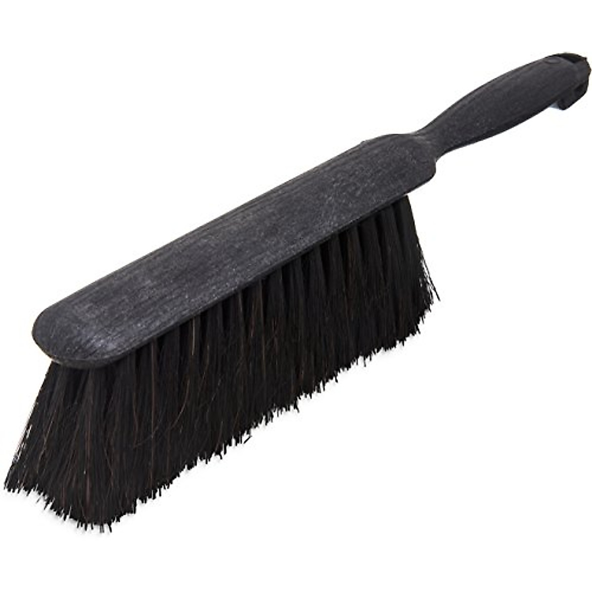 SPARTA Flo-Pac Counter Brush, Bench Brush, Dustpan Brush with Long Lasting for Counters, Floors, And Fireplace, 8 Inches, Black, (Pack of 12)