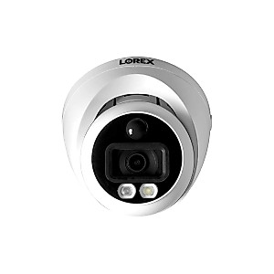 Lorex C241XC Indoor/Outdoor 1080p Analog HD Active Deterrence Dome Security Camera, 120ft Night Vision, 2.8mm, F2.0, IP67, Works with D841, DV900, LHV5100, D241, D231, D441, D861, White