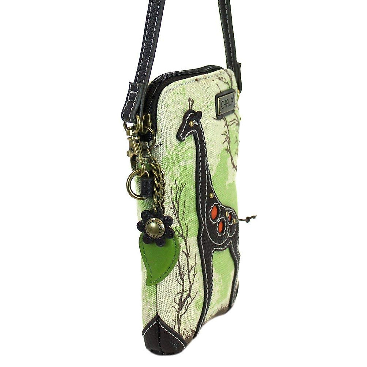 Chala Safari Giraffe Cellphone Crossbody Handbag - Convertable Strap