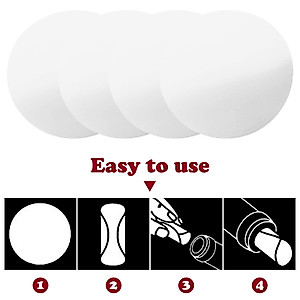 DOITOOL Whisky Foil Disk 20pcs Aluminum Foil Wine Aerating Tool Wine Glass Pour Beverage Bottle Stoppers Wine Pourer Cute Pour Spout Wine Sulfate Removers Wine Pour Disk Beer