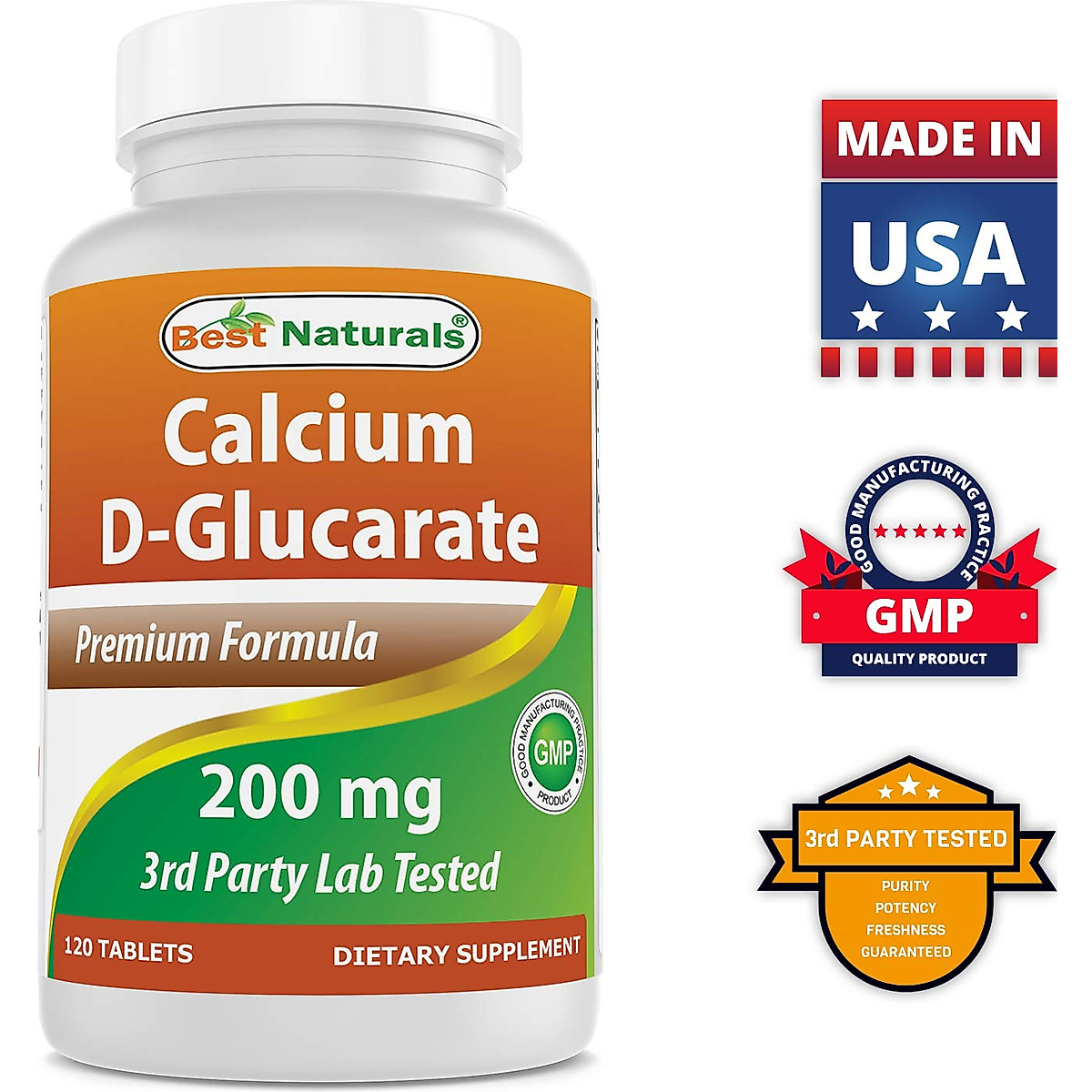 Calcium D-Glucarate 200 mg & DIM Supplement 100 mg