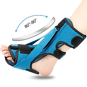 WOSHSHEN Plantar Fasciitis Night Splint, Adjustable Plantar Fasciitis Relief Night Splint for Women & Men, Relief Brace for Plantar Fasciitis Relief, Achilles Tendonitis and Foot Drop