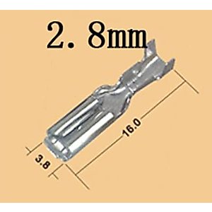 20 Pcs/Lot 2 Pin Arcade Button Cables Terminals Size 0.110'' (2.8mm) Compatible with Zero Delay Arcade USB Encoder/SANWA Arcade Buttons/BL-30 Buttons, JST XH2.54 Plugs