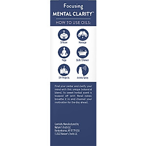 Nature's Truth Essential Oil, Mental Clarity, 0.51 Fluid Ounce, Clear