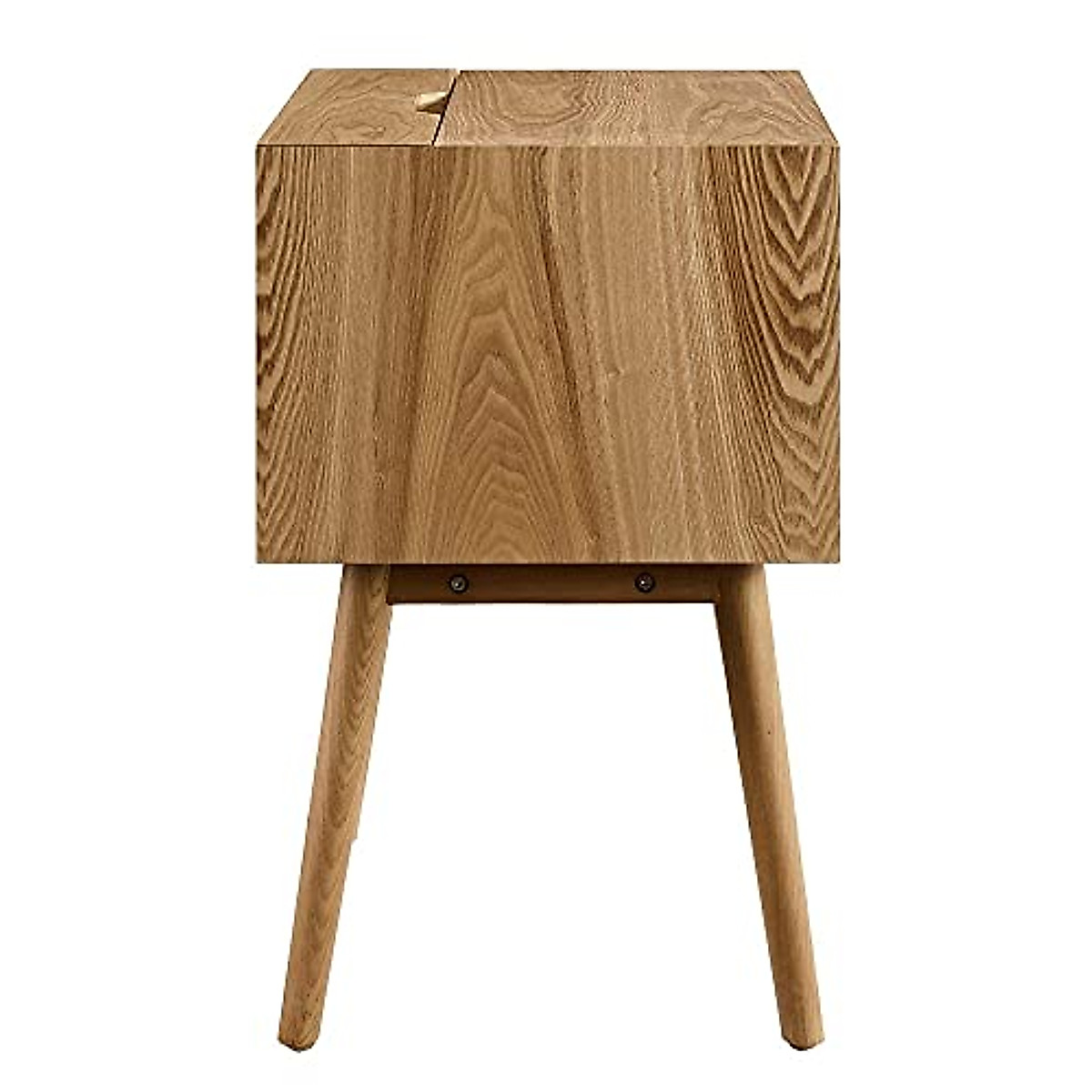 Modway Ember Wood Nightstand, Natural White