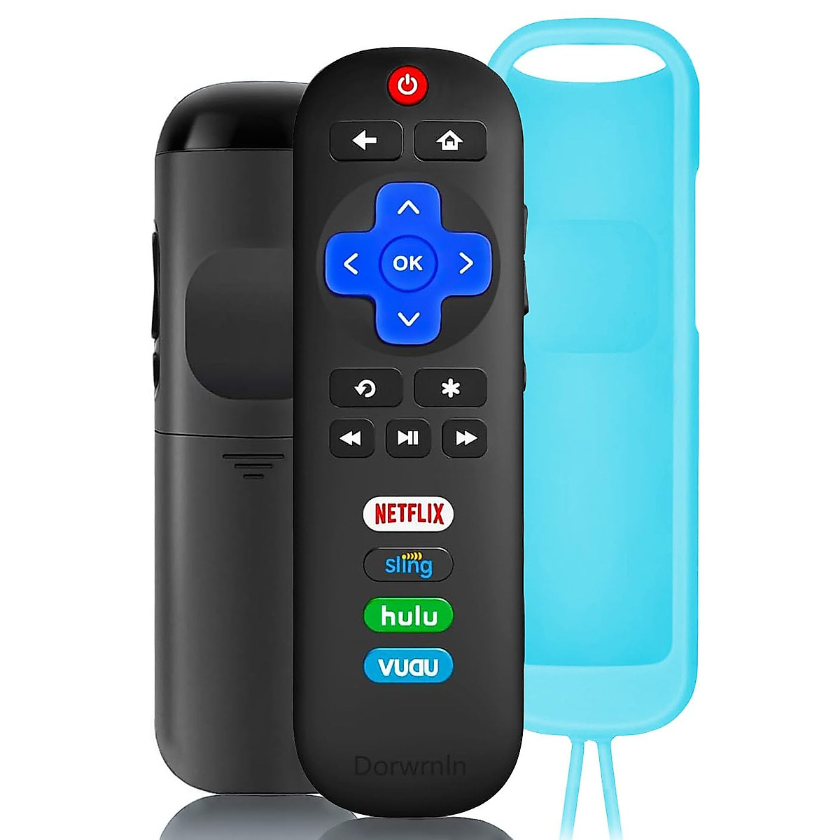 Universal Replace Remote for All Roku TCL Hisense ONN TV, with Luminous Protective Case, RC280 Replacement for TCL Roku/Hisense Roku/ONN Roku/Sharp Roku TV