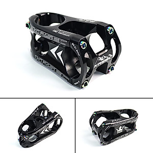 ZTZ Mountain Bike Stem,31.8mm 50mm Bicycle Aluminum Alloy Short Handlebar Stem for Most Bicycle, Road Bike, Mountain Bike, Cycling Handlebar Accessories (Black)