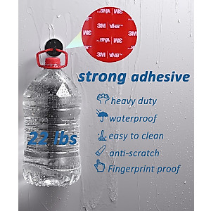 Heavy Duty Self Adhesive wall towel hooks Waterproof stick on bathroom kitchen door wall mount stainless steel matte black for hanging clothes robe coat, metal no drill rustproof oilproof 6 pack