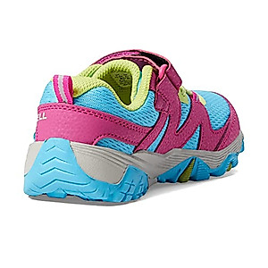 Merrell Trail Quest Hiking Shoe, Berry/Lime/Turquoise, 2 US Unisex Big Kid