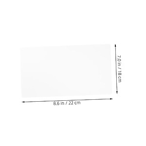 TOPPERFUN 10pcs PVC PVC Template Mat Drawing Board for 3D Printing Pen 3D Printing Pen Mat White PVC Basic Template