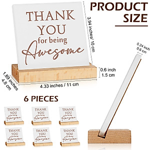 Sieral 6 Packs Christmas Coworker Appreciation Gifts Inspirational Desk Decor Motivational Thank You Signs Thank You Gifts for Coworkers Teacher Employee Medical Assistant