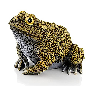 ABEESEA Frog Toad Sculptures Garden Statues Yard Art Resin Decorations Outdoor Outdoor Toad Figurine for Gardens,patios and lawns,Brown