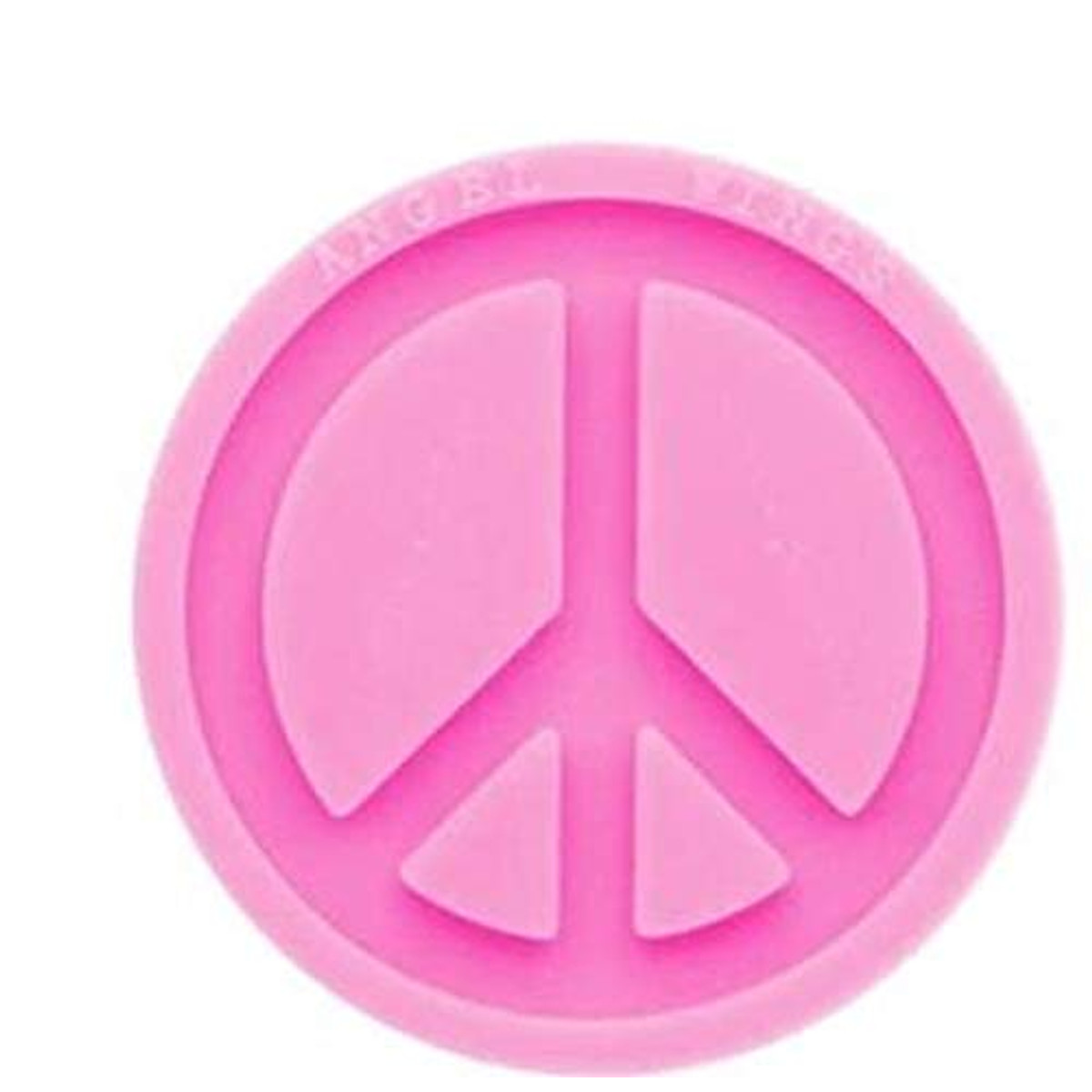 Shiny Peace Sign (NO HOLE) Silicone Mold, Peace Silicone Mold, Peace Fondant Mold,Peace Shape Silicone Mold,Peace Mold,Peace Resin Mold, Peace Mould, Peace Chocolate Mold, Peace Cake Mold,No Hole
