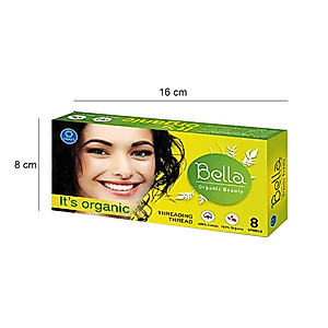 Bella Threading Thread - Pack of 2 (8 Spools in Each Box) with Scissor by Behal International