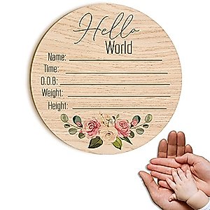 DIY Baby Announcement Sign, Birth Announcement Sign, Hello World Newborn Sign, Birth Announcement Sign For Hospital, Baby Name Announcement Sign, Birth Announcement Sign, Newborn Announcement Sign (Style 2)