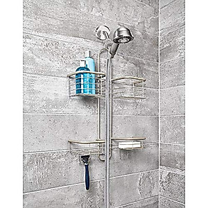 InterDesign Forma Hanging Shower Caddy – Bathroom Storage Shelves for Shampoo, Conditioner and Soap, Bronze