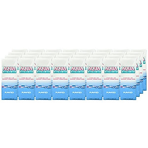 Aqua Blox 200ml Water Supply (32 Pack), Purified Emergency Drinking Water, 5-Year Shelf LIfe, Emergency Preparedness Supplies for Disasters, Camping, Earthquake, Flood, No Additives or Preservatives