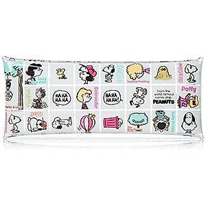 Snoopy SPZ-2632 0271 Women's Pen Case, Pencil Case, Small Items, Glasses Case, Clear Multi Case, Large, clear (SPZ-2633), One Size