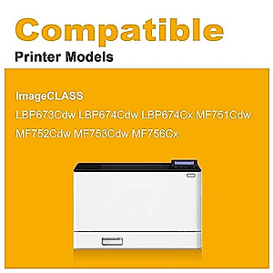 069H High Yield Compatible Toner Cartridge Replacement for Canon 069H 069 for imageCLASS MF753Cdw MF751Cdw LBP674Cdw Printer (4 Pack)