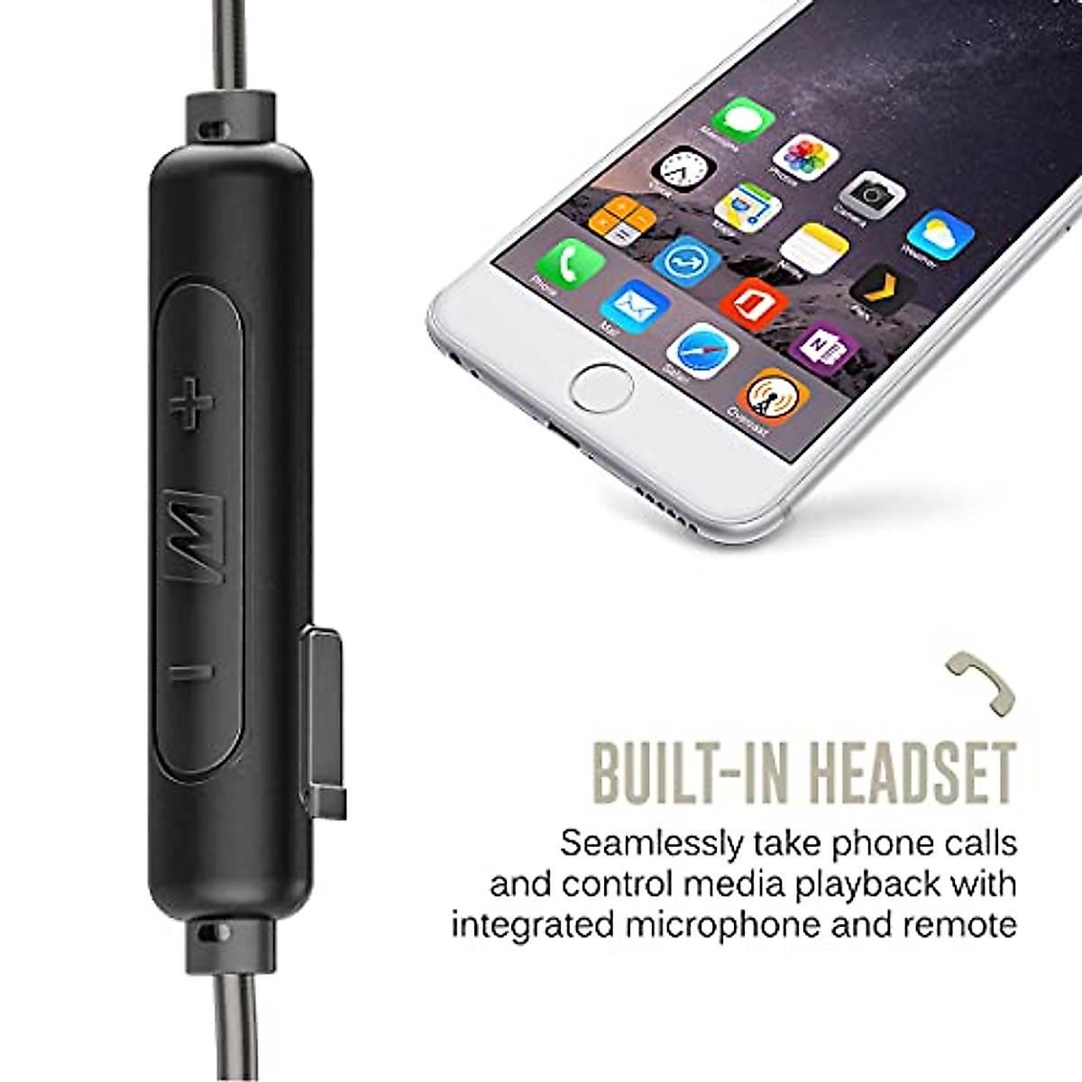 MEE audio BTN 2-Pin Bluetooth Wireless Adapter Cable with Qualcomm aptX for Massdrop and Other 2-pin in-Ear Monitors