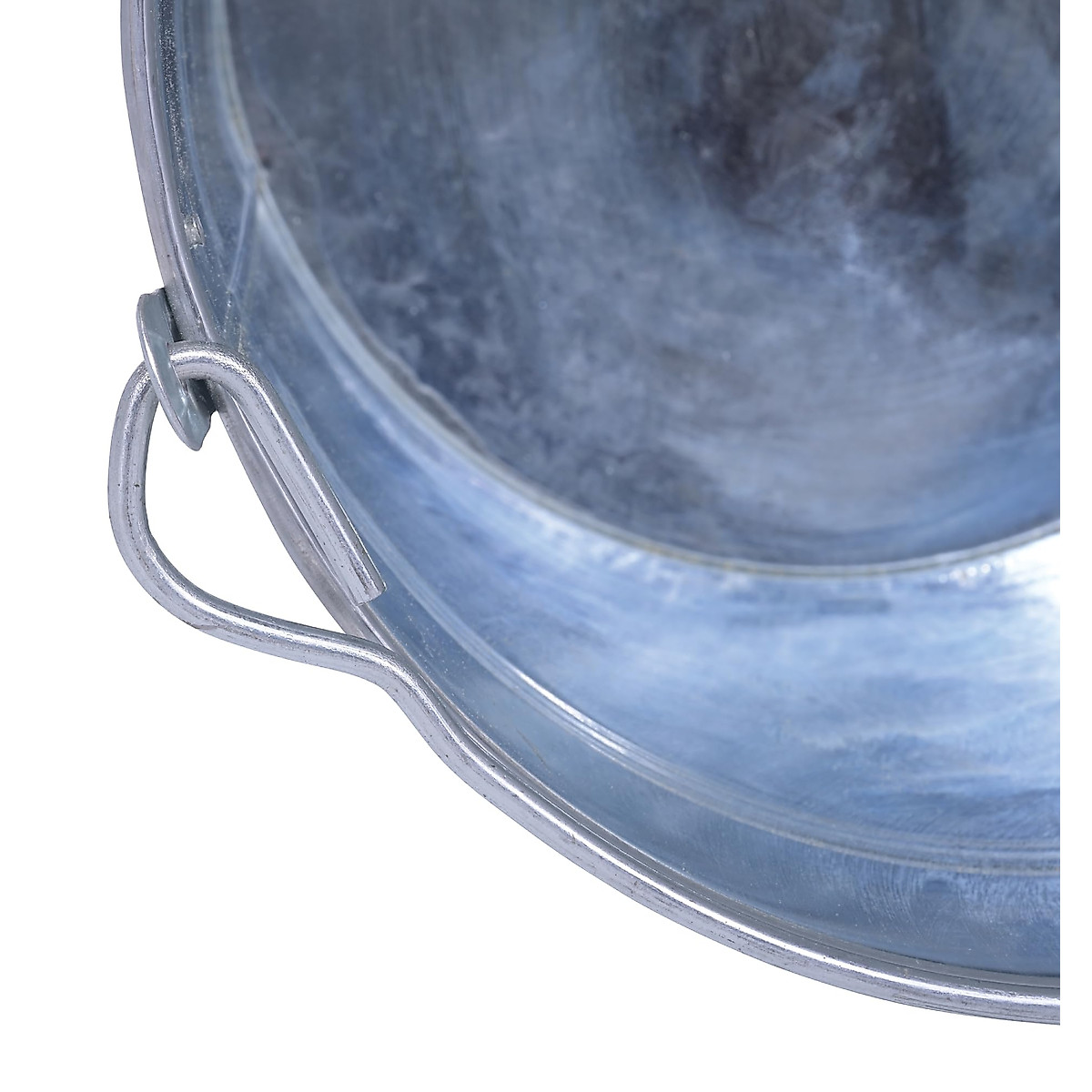 Vestil BKT-GAL-325 Galvanized Steel Bucket, 9-13/16" Depth, 3.25 gallon, 28 pound Capacity, Silver