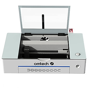 OMTech 50W Desktop Laser Engraver with LightBurn,12x20 CO2 Laser Engraving Machine with 2 Rotary Axes 5MP Camera Fume Extractor Water Chiller,Polar 350 Laser Machine Laser class 2，0.827mW output power