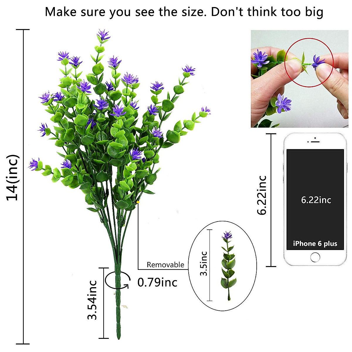 LUCKY SNAIL Artificial Flowers, Fake Outdoor UV Resistant Boxwood Shrubs Plants, Lifelike Plastic Flowers for Indoor Outdoors Home Office Garden Wedding Sidewalk Trim Decor, 4 Pcs(Orange)