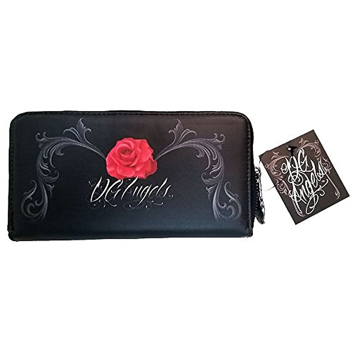 DGA Angels Day of the Dead Rockabilly Bonita Women's Clutch Zippered Wallet