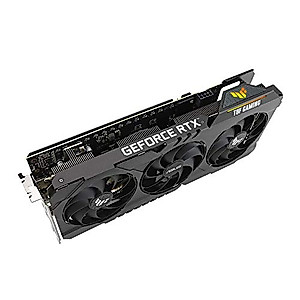 ASUS TUF Gaming NVIDIA GeForce RTX 3060 Ti OC Edition Graphics Card (PCIe 4.0, 8GB GDDR6, HDMI 2.1 , DisplayPort 1.4a, Dual Ball Fan Bearings, Military-Grade Certification, GPU Tweak II), Black