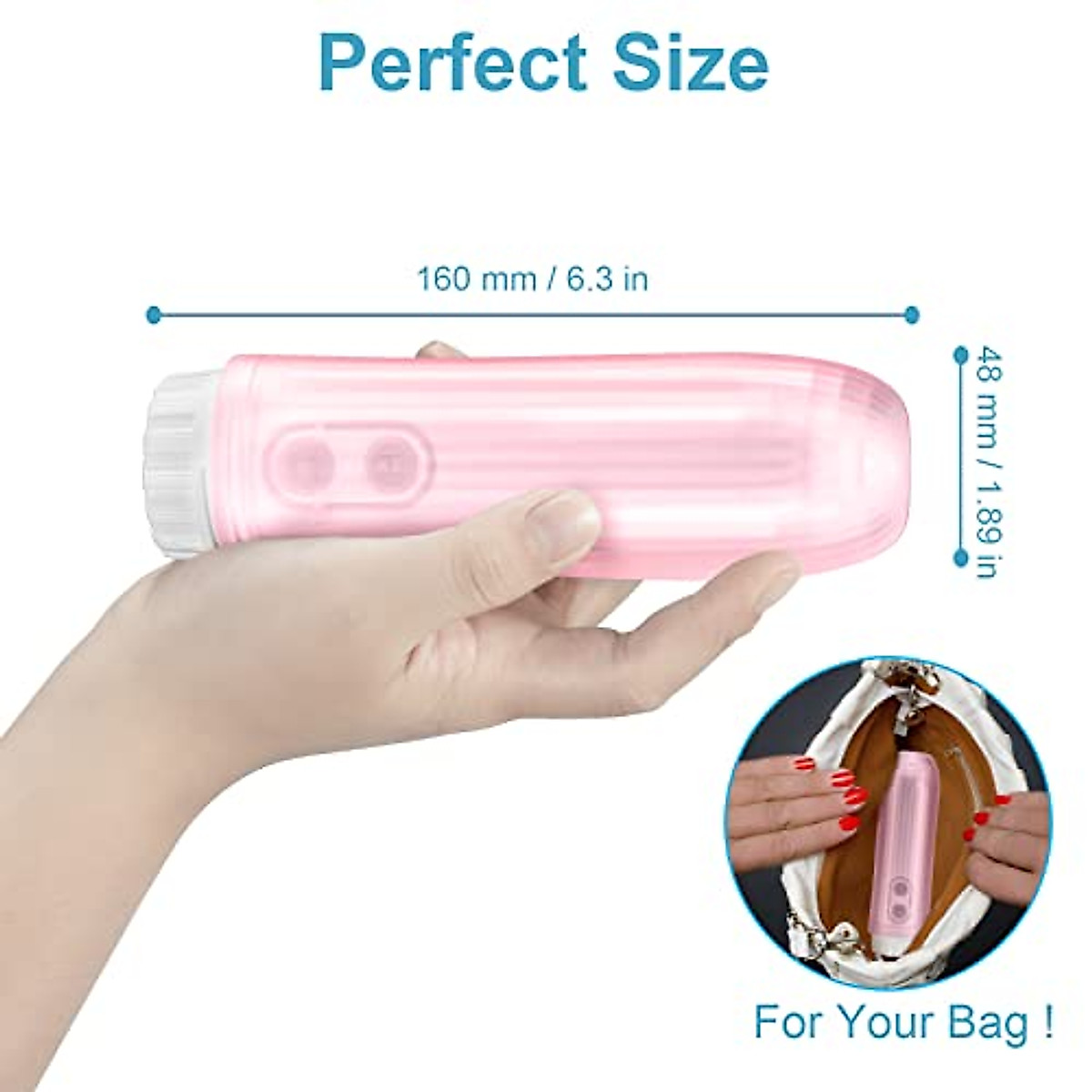 Portable Bidet-Electric Portable Travel Bidet Toilet Sprayer for Women Personal Hygiene Cleaning Soothing Postpartum Care, Perineal, Hemmoroid Treatment Outdoor Camping Pink