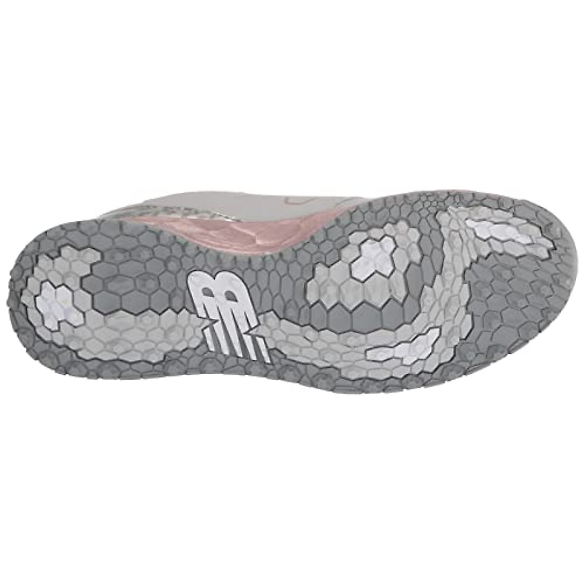 New Balance Women's Fresh Foam Link SL v2 Golf Shoe, Grey/Rose, 6.5