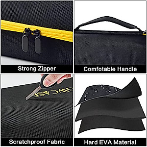 Case Compatible with Brady M210/ BMP21-PLUS Handheld Label Printer. Sticker Maker Portable Storage Holder Bag with Extra Mesh Pocket for Brady Authentic Labels, USB Cable and Accessories (Box Only)