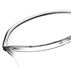 EISCO Heavy Duty Beaker, 50ml - 5mm Thick, Uniform Walls - Superior Durability & Chemical Resistance - White Graduations - Borosilicate 3.3 Glass