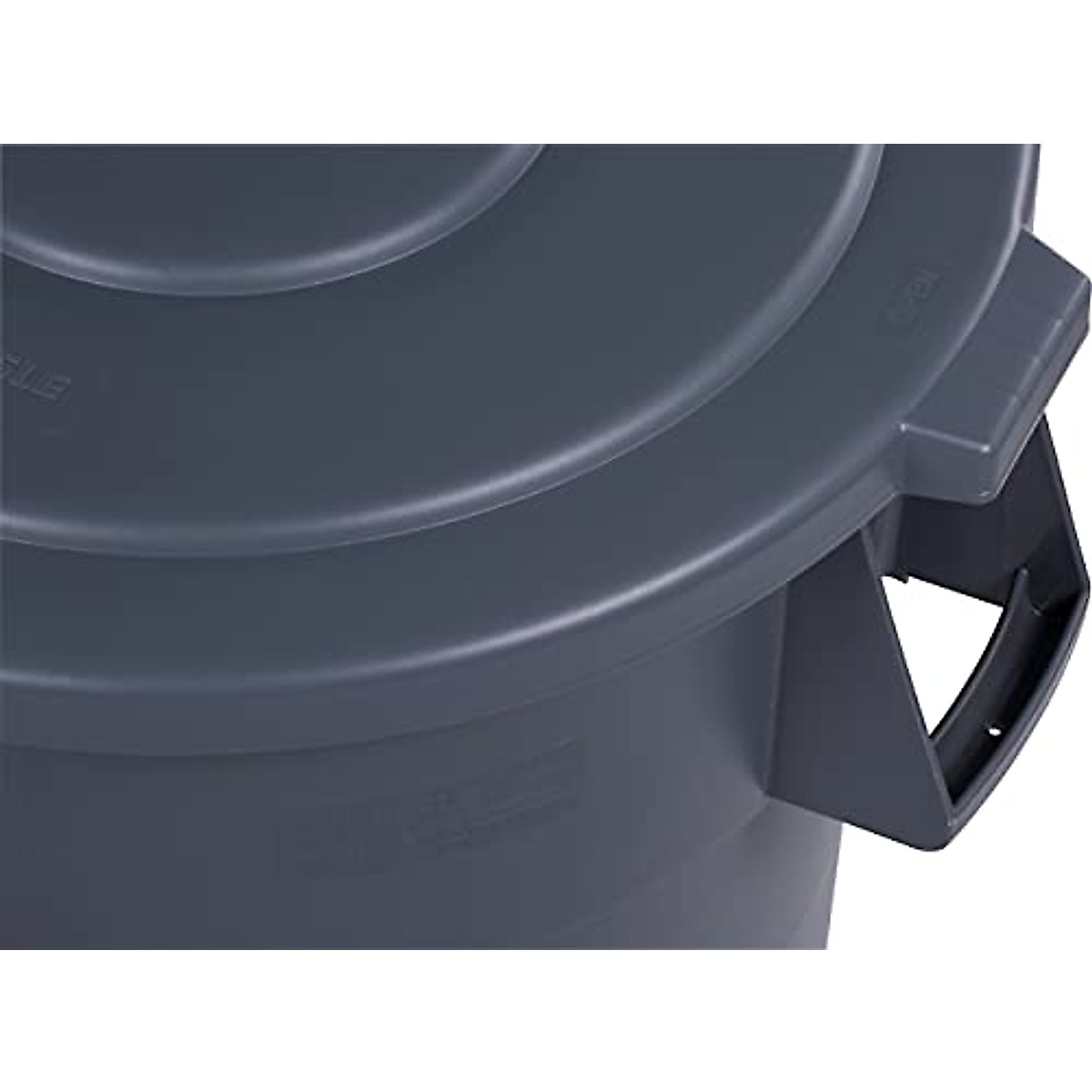 CFS 34105523 Bronco Round Waste Container Only, 55 Gallon, Gray