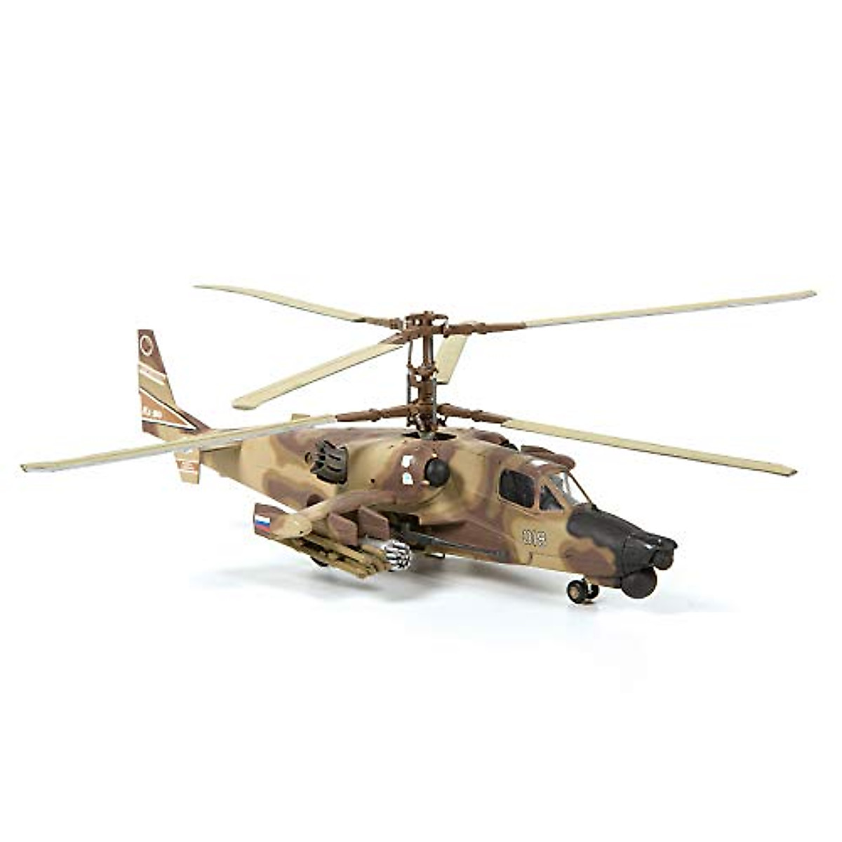 Zvezda 500787216 500787216-1:72 Russian Attack Helicopter Hokum Plastic Construction Kit Model Kit Assembly for Beginners Detailed Olive