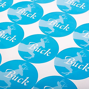 PROLOSO Baby Shower Gender Reveal Voting Board Team with Pink & Blue Stickers (Buck or Doe)