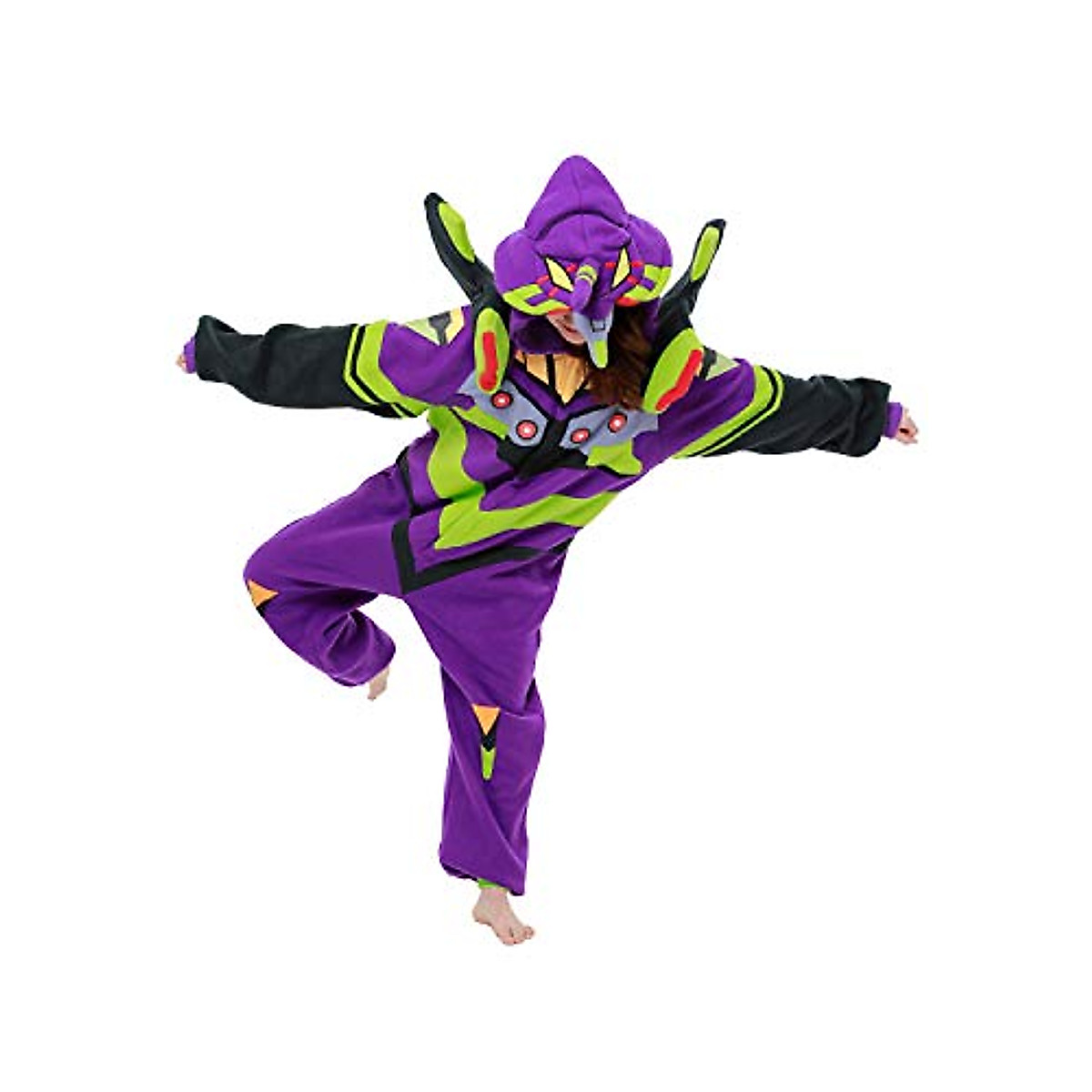 SAZAC Kigurumi - Evangelion Unit-01 - Eva-01 - Onesie Jumpsuit Halloween Costume - Adult