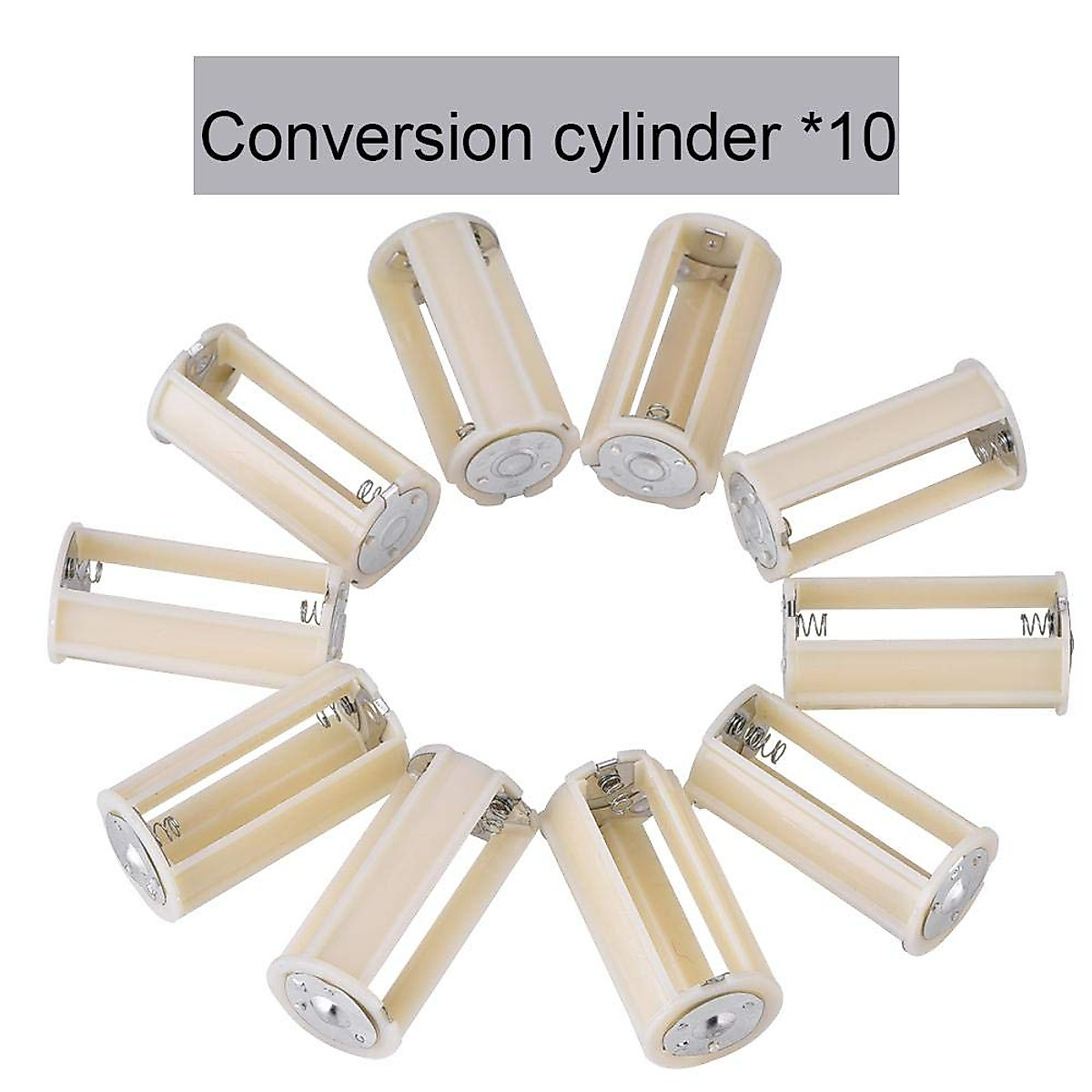 Zopsc 10 PCS 3 AA to 1 D Size 4.5V Battery Holder Case Box Battery Convertor Adapter Holder Pack